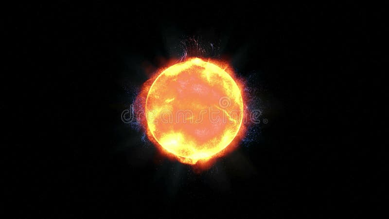 The Bright Yellow Sun of Our Solar System Realistic 3D Rendering with ...
