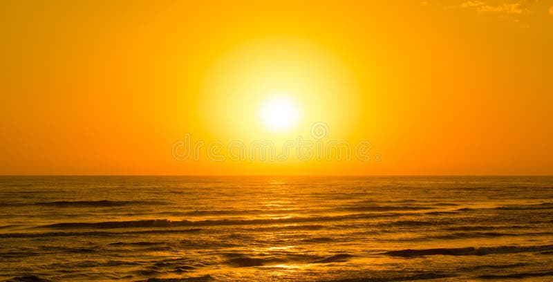 Bright yellow sun, sunrise stock photo. Image of coast - 60139296