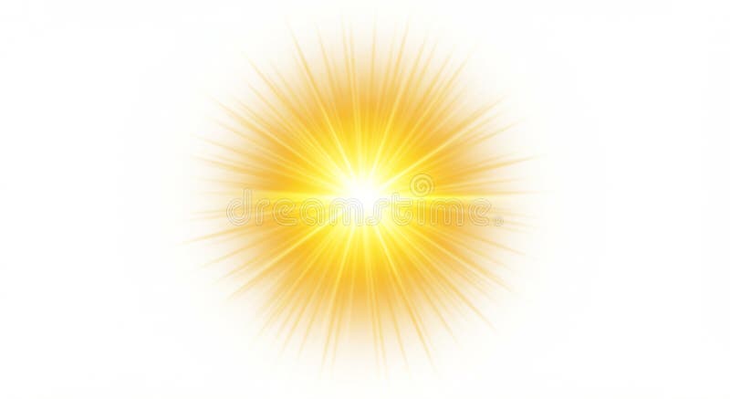 Bright Yellow Sunburst Pattern Radiating from the Center Against a ...