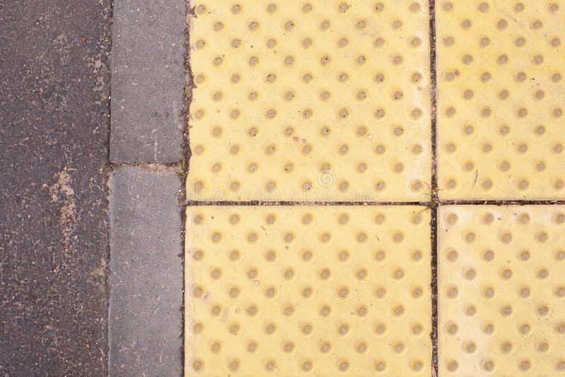 New Yellow Tactile Paving or Detectible Warning Pavers Tile Blocks and ...