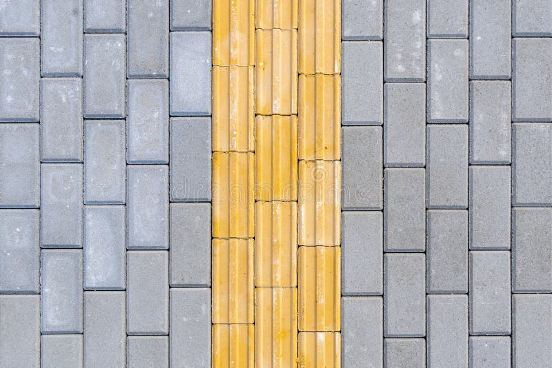 Tactile Paving With Textured Ground Surface With Markings, Indicators ...