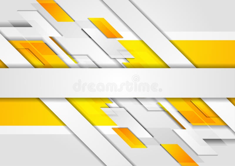 Bright Yellow Tech Corporate Abstract Background Stock Vector ...
