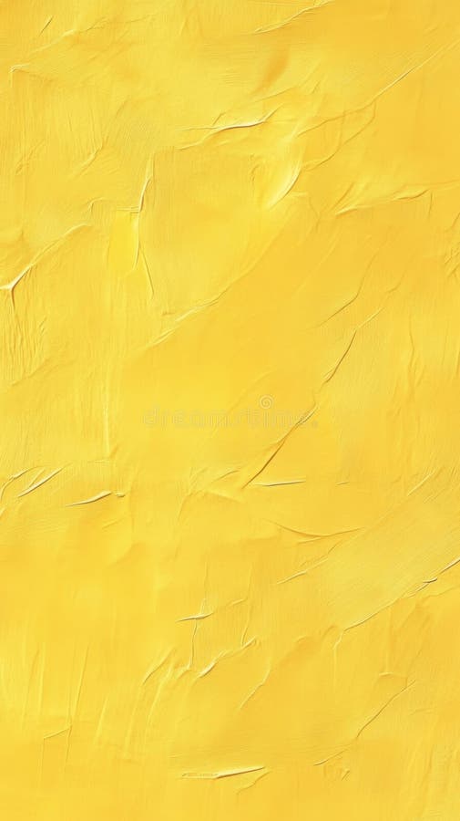 Bright Yellow Textured Paint Surface Subtle Brush Strokes Stock Photos ...