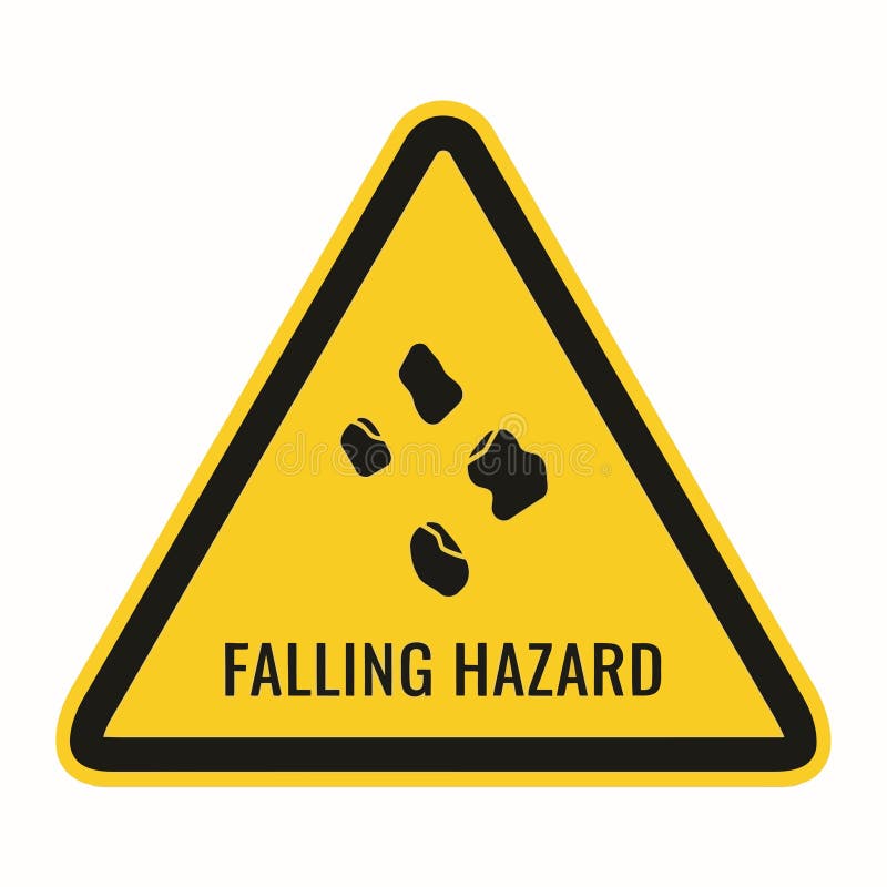 Falling Hazard Warning Sign Stock Illustrations – 3,493 Falling Hazard ...