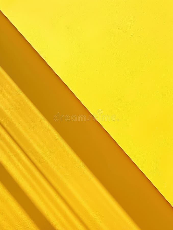 Bright Yellow Vivid Background with Diagonal Shadows in Daylight Stock ...