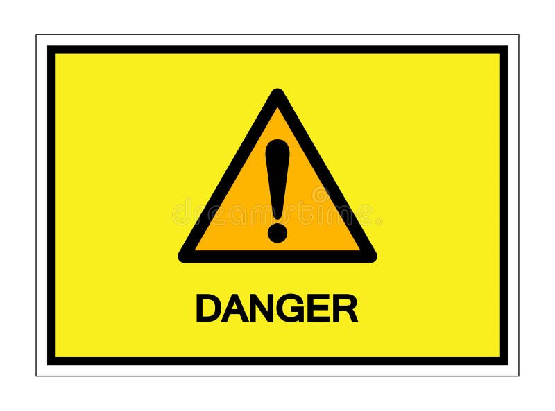 Bright Yellow Warning Sign Indicating Danger with Exclamation Mark ...