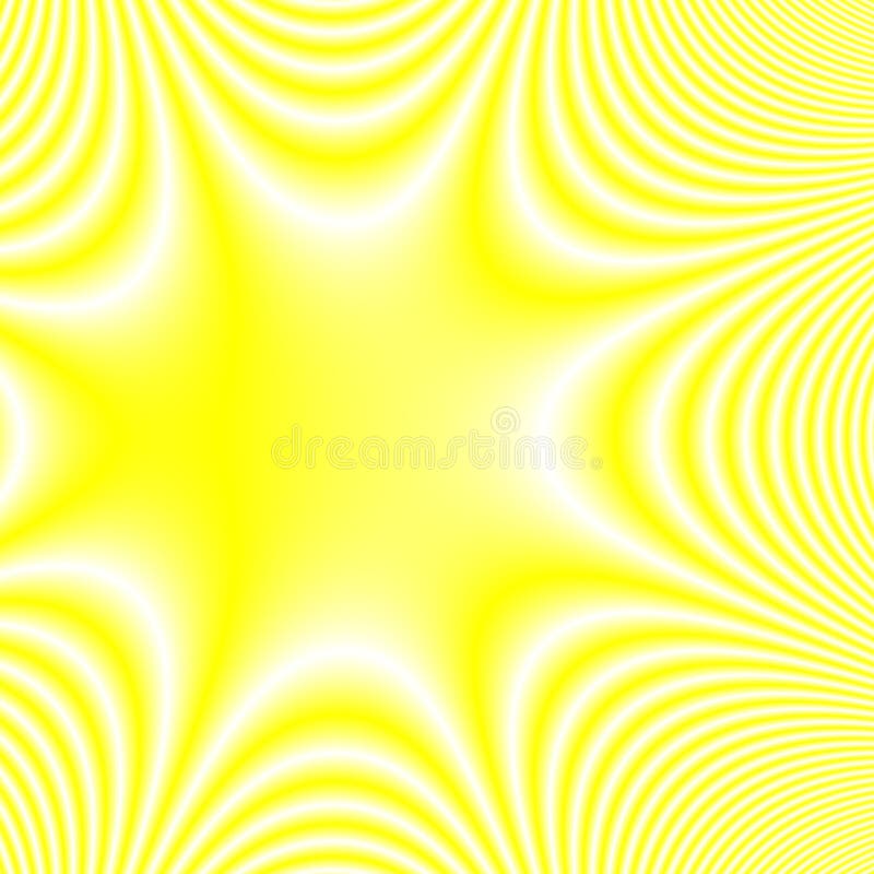 Bright Yellow White Shapes Abstract Background Stock Illustration ...