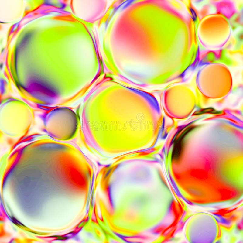 Brighten Your Projects with this Vibrant Rainbow Bubbles Abstract Image ...