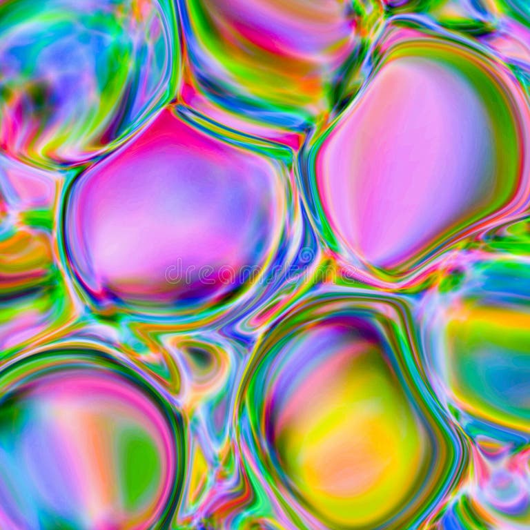 Brighten Your Projects with this Vibrant Rainbow Bubbles Abstract Image ...