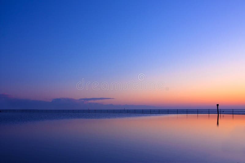 Brightlingsea Still Midwinter Sunset Stock Image - Image of essex ...