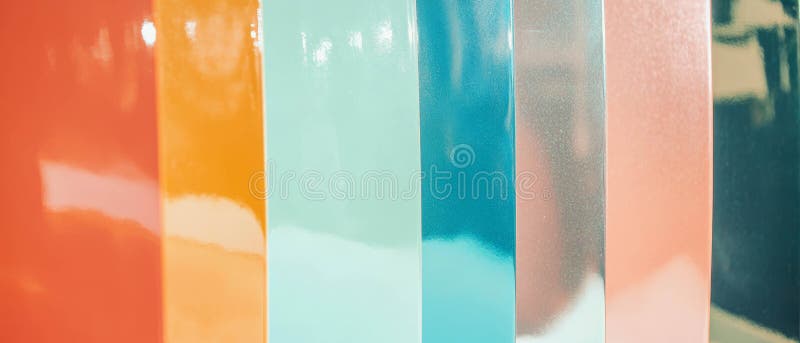 Brightly Colored Aluminum Sheets Showcasing Smooth, Flat Surfaces with ...