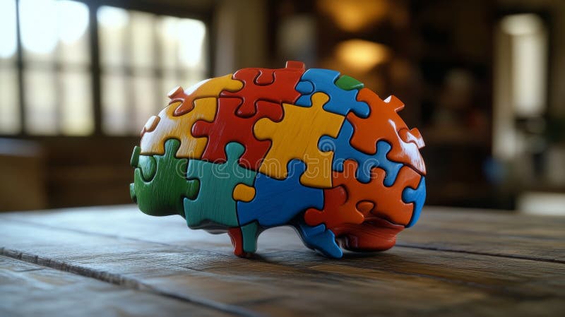Brightly Colored Brain Puzzle Blocks Illustrate the Complexity and ...