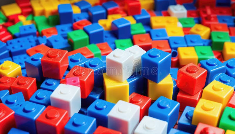 Brightly Colored Building Blocks Create a Vibrant, Playful Environment ...