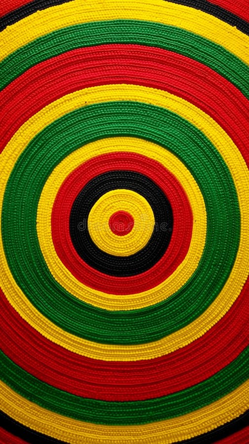 Colorful Concentric Circles Creating Vibrant Target Pattern Stock ...