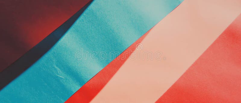 Brightly Colored Construction Paper Laid Out in an Abstract Arrangement ...