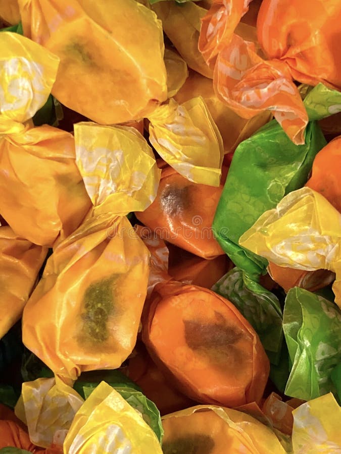 Bite Sized Taffy stock image. Image of sized, chewy - 254686603