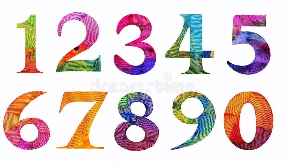 Brightly Colored Numbers Illustrate a Creative Approach for Teaching ...