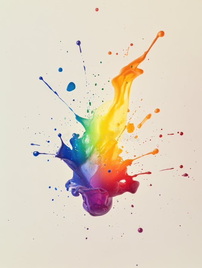 Colorful Paint Splatter stock image. Image of design - 358470851