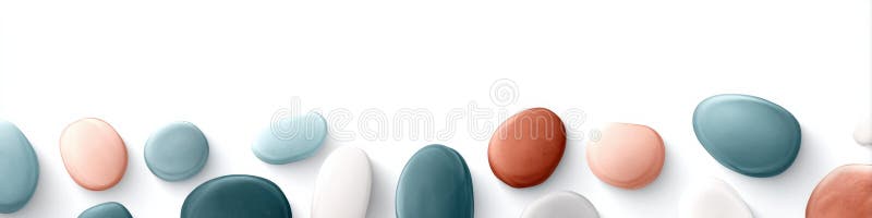 Brightly Colored Pebbles Create an Imaginative Display with Ample Space ...