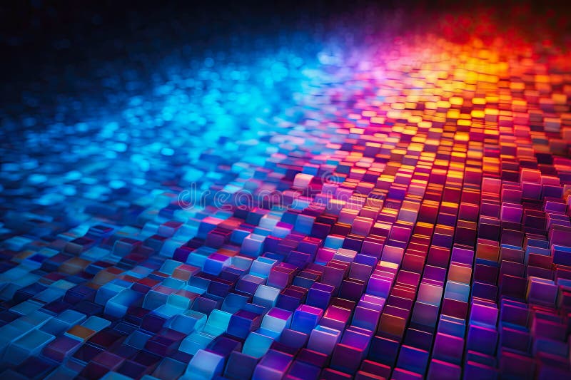 A Brightly Colored Pixelated Abstract Background Stock Photo - Image of ...