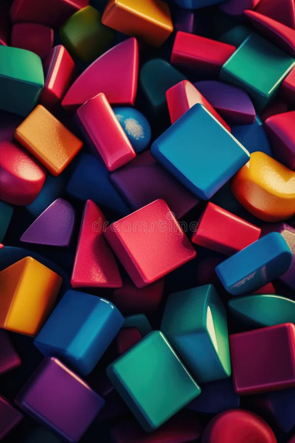 Brightly Colored Plastic Shapes Pile Stock Photos - Free & Royalty-Free ...