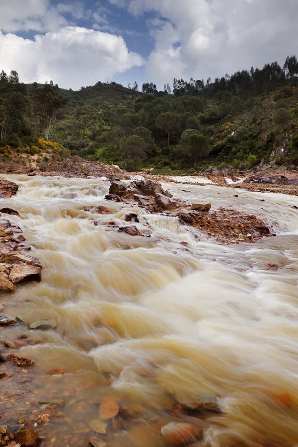 Brightly colored river stock image. Image of mining, mill - 20794517