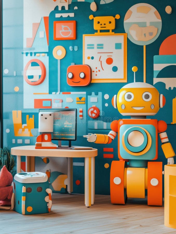 Brightly Colored Robots Engage Children in Learning while Surrounded by ...