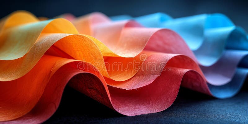 Brightly Colored Sheets of Paper Form a Mesmerizing Pile Against a ...