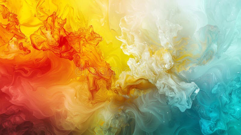 Brightly Colored Smoke Swirling and Billowing, Creating Mesmerizing ...