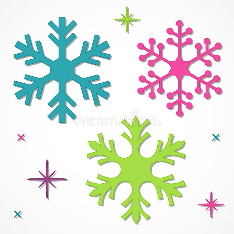 Colored Snowflakes Stock Illustrations – 9,213 Colored Snowflakes Stock ...