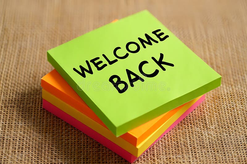 Welcome Back Message Stock Illustrations – 3,850 Welcome Back Message ...