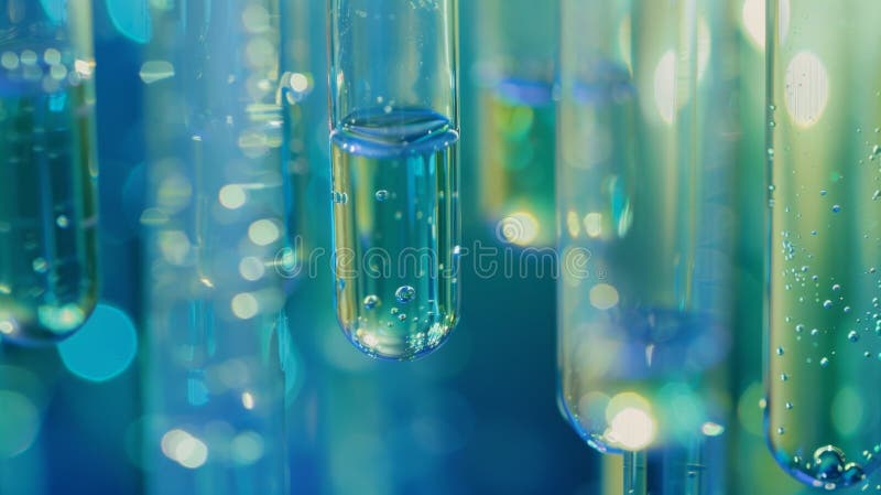 Brightly Colored Test Tubes with Liquids for Scientific Research Stock ...