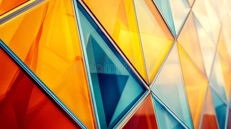 Colorful Geometric Patterns Create Vibrant Visual Effects in ...