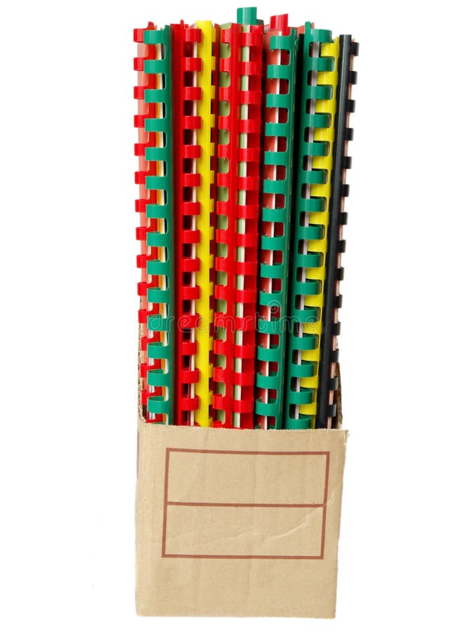 Brightly coloured binders stock image. Image of book, office - 4870235