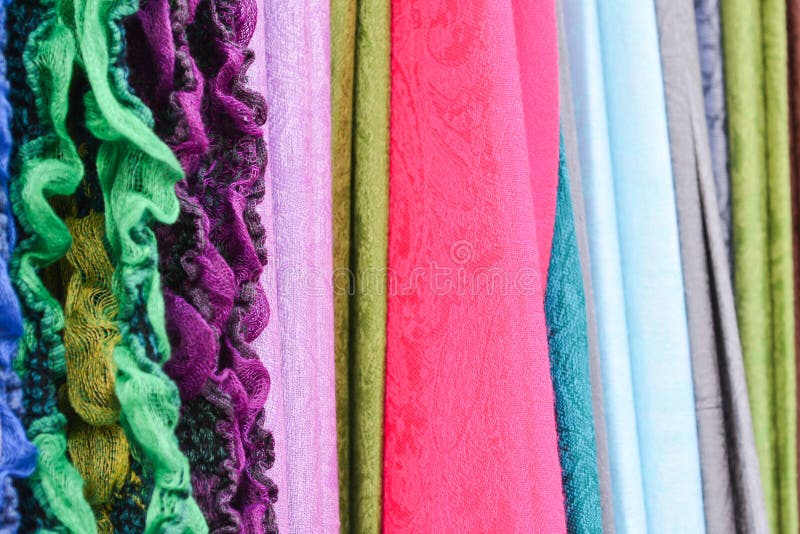 Brightly Coloured Fabric stock image. Image of vertical - 45575035