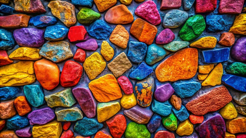 Brightly Coloured and Rolled Stones Wallpaper AI-Generated Content ...