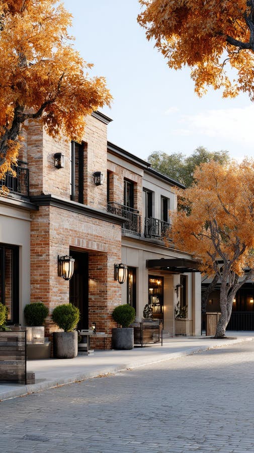 Brightly Designed Houses Create a Unique Visual Blend Along a Tranquil ...