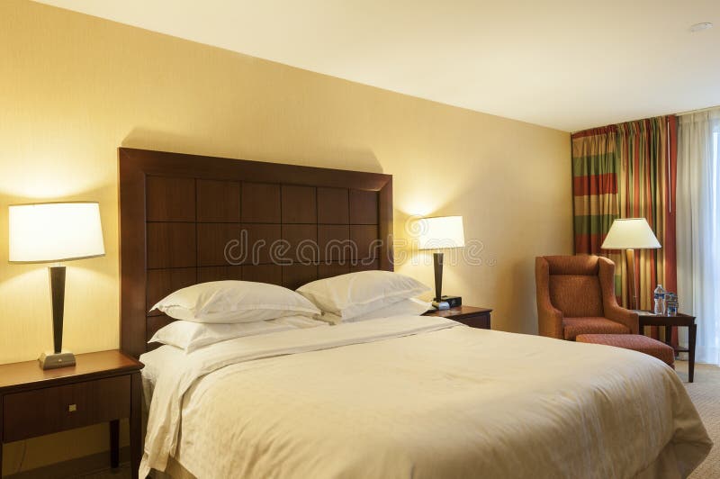 Brightly Lit Bedroom stock photo. Image of light, home - 10182274