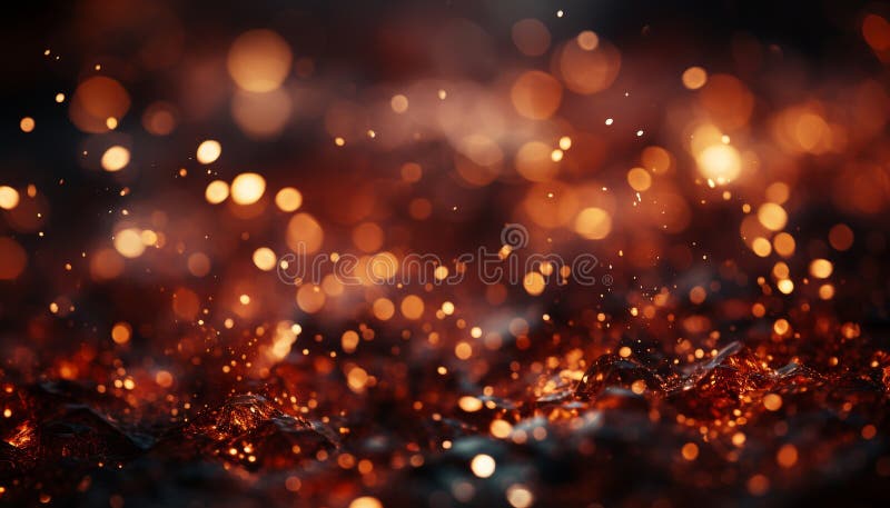 Brightly Lit Celebration with Exploding Gold Christmas Lights in ...