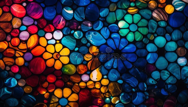 Ai Generated a Brightly Lit House at Night with Colorful Lights ...