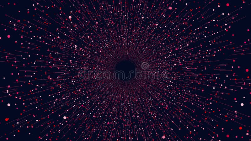 Brightly Lit Circle with Scattered Red and White Dots Creates ...