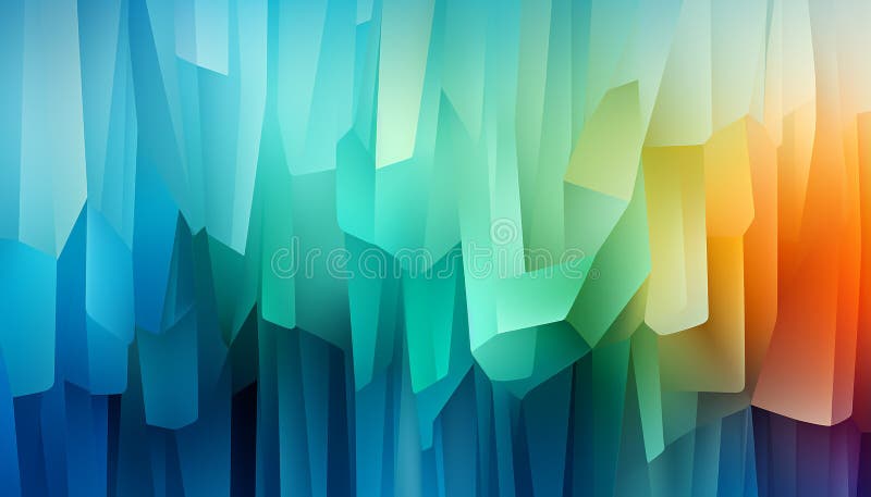 Brightly Lit Geometric Shapes Create a Futuristic and Vibrant Backdrop ...