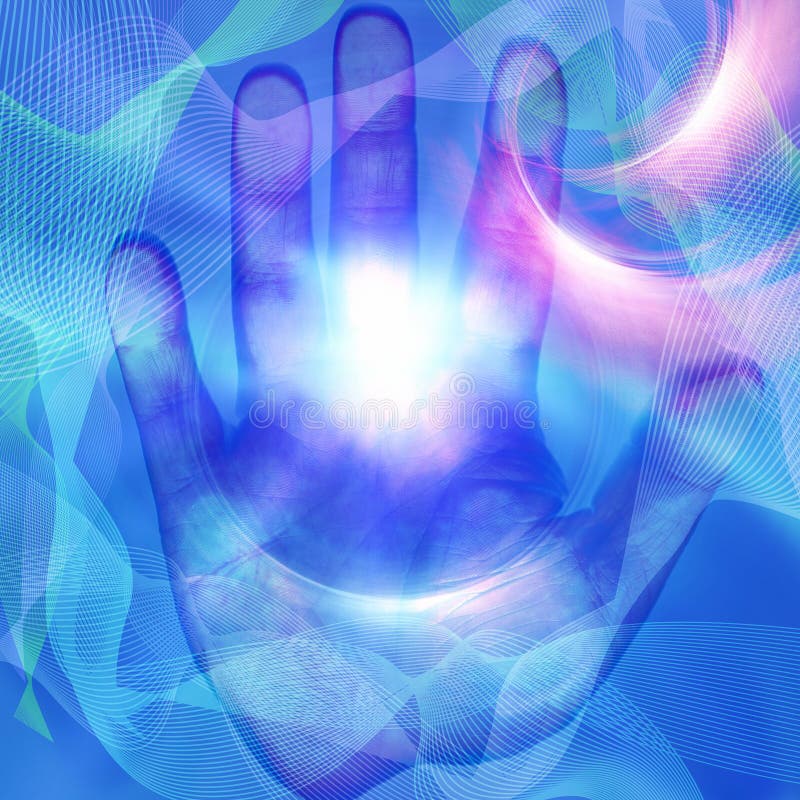 Brightly lit hand stock illustration. Illustration of palm - 264902181