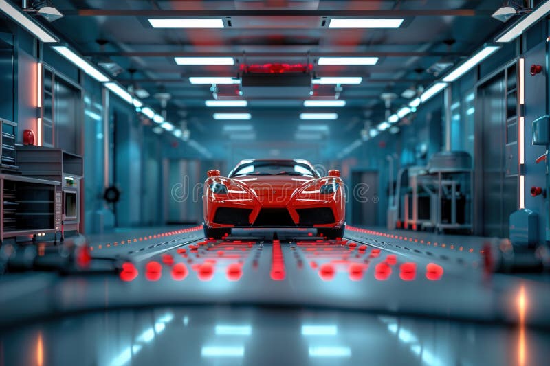 Testing Track for Finished Cars with Advanced Testing Equipment and ...