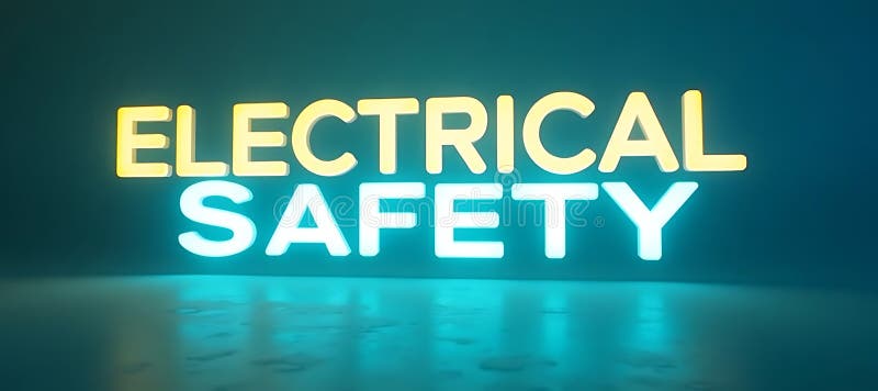 Illuminated Message Promoting Safety in Electrical Practices in a ...