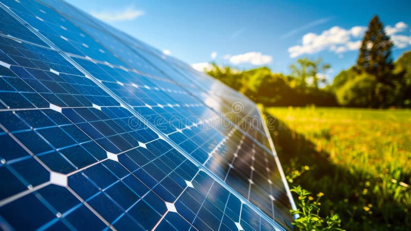 A Brightly Lit Solar Panel Symbolizing the Reliability and Efficiency ...