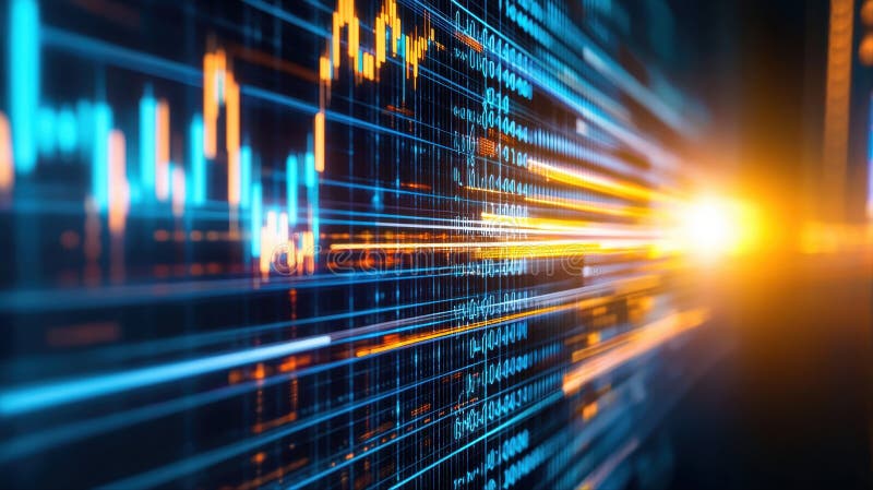 A Brightly Lit Stock Market Display Featuring Dynamic Changes in ...