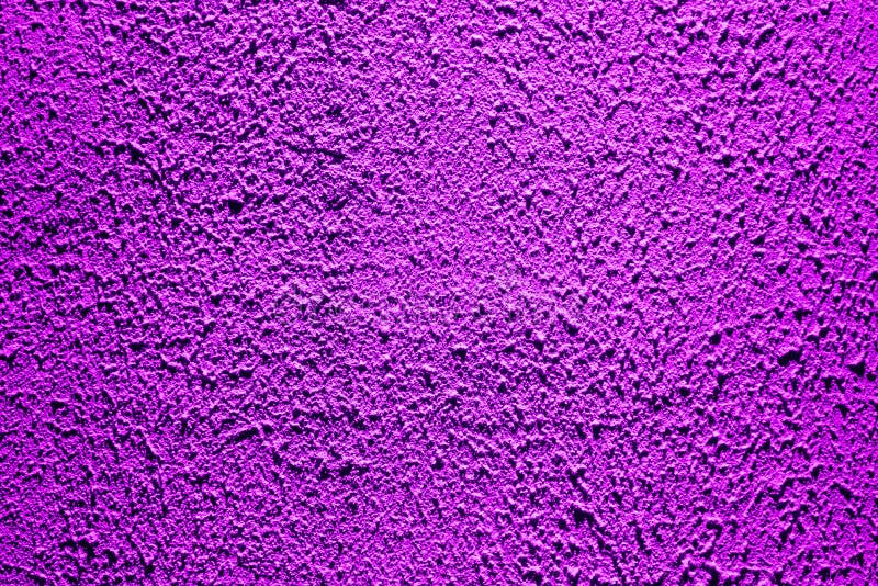 Brightly Lit Surface Covered with Bright Purple Plaster. Stock Image ...