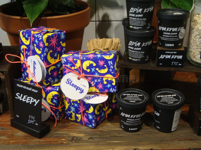 Natural Cosmetics, Gift Sets in the Store Editorial Stock Photo - Image ...