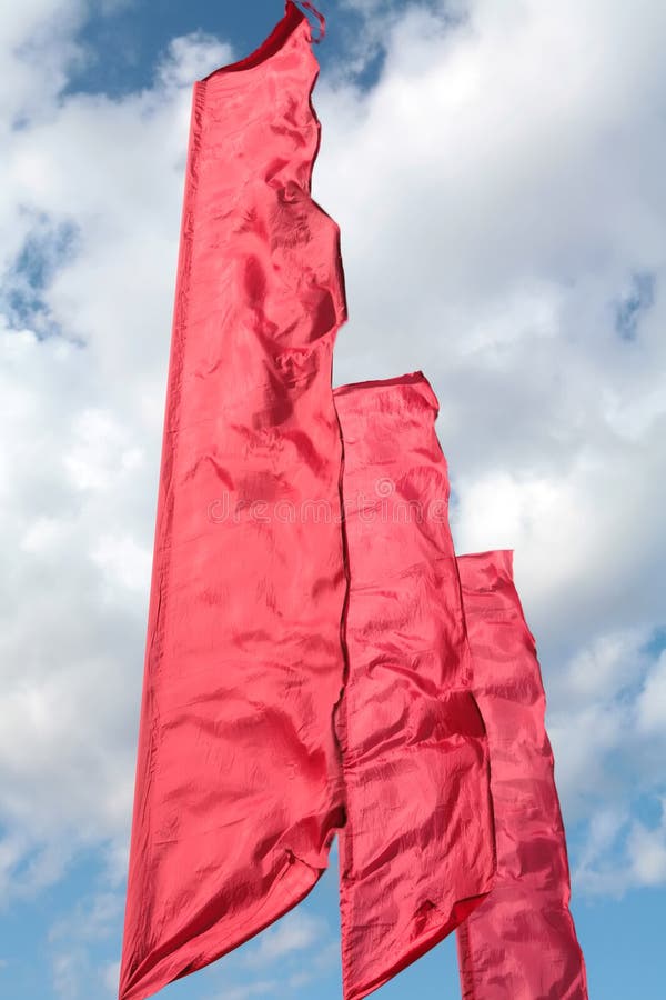 Brightly red flags stock image. Image of flaps, vertical - 4783637